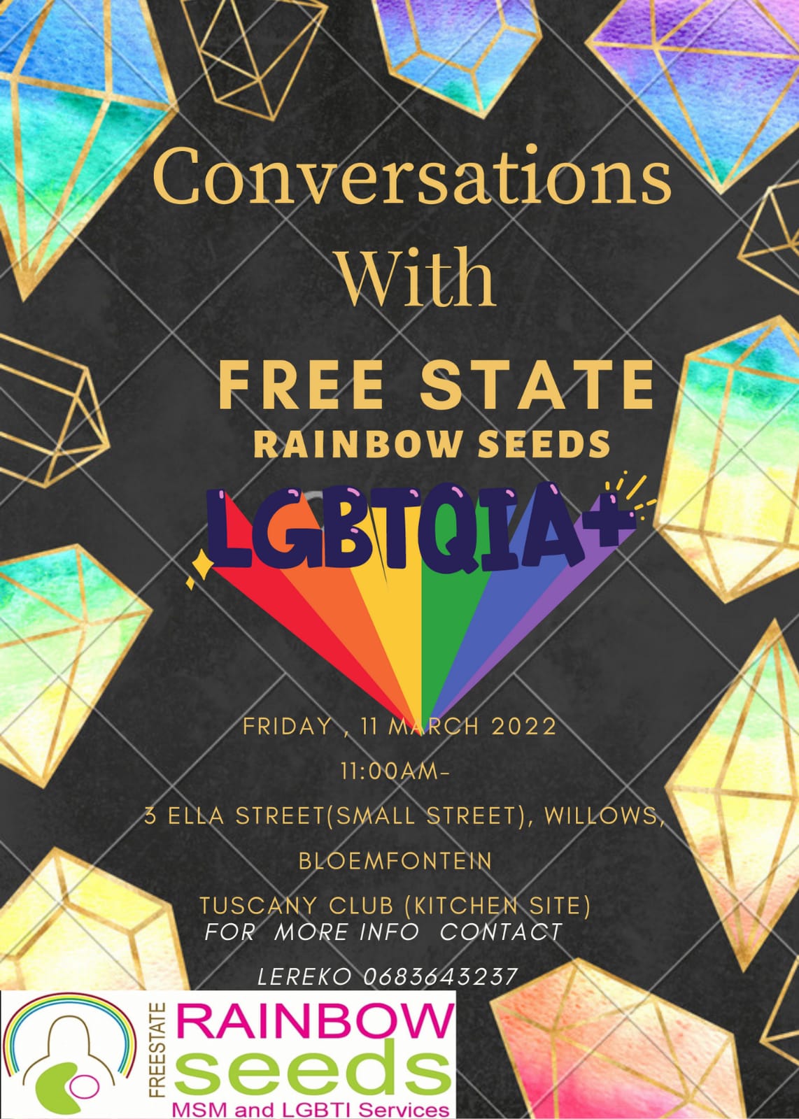 PrEP Event: Conversations with FS Rainbow Seeds - Rainbow Seeds